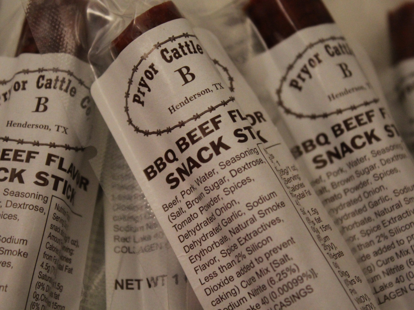 Grass Fed Beef Sticks | Henderson & Tyler, TX | Pryor Cattle Company, LLC